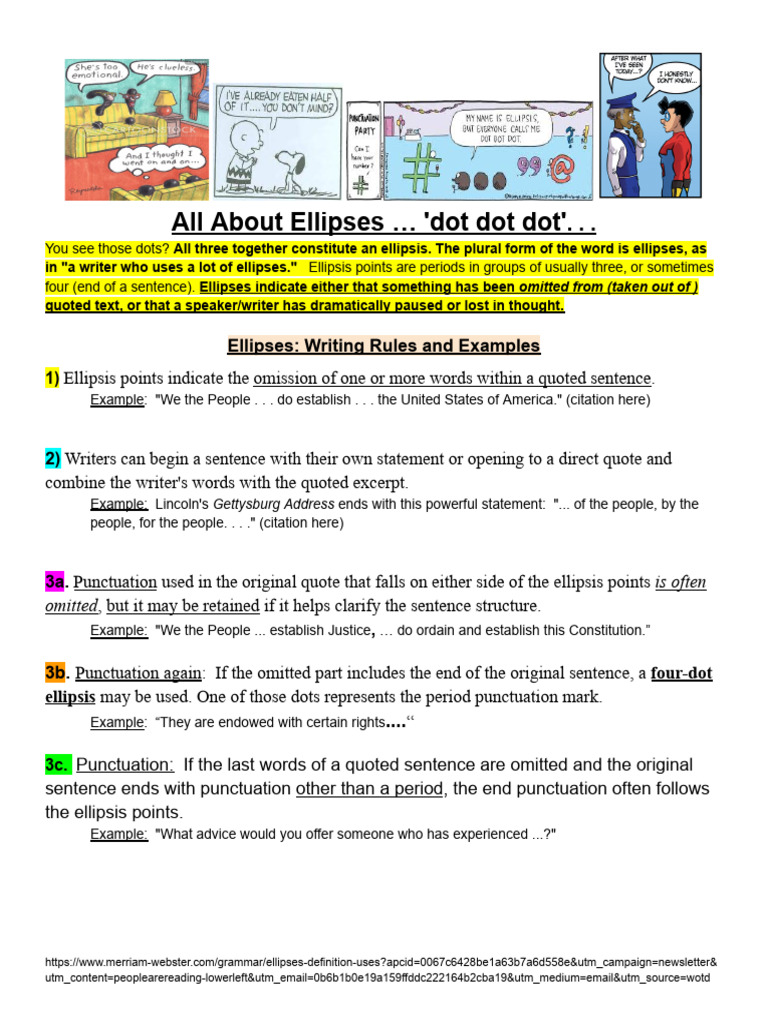 TEACHER COPY All About Ellipses … It's Time to Stop Calling Them 'Dot ...