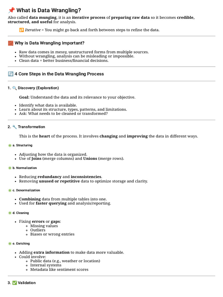 Data Wrangling | PDF | Data | Computing