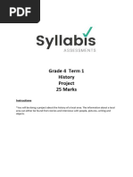 Grade 4 Local History Project Guide | PDF | Information | Learning