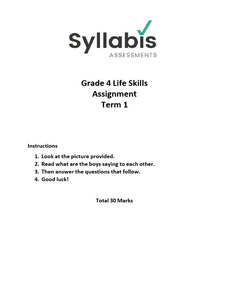 Life Skills - Task 1 - Assignment | PDF