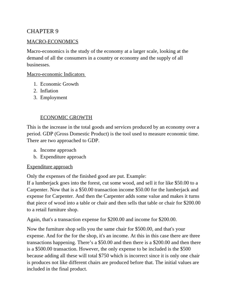 Macroeconomic Indicator | PDF | Unemployment | Consumer Price Index