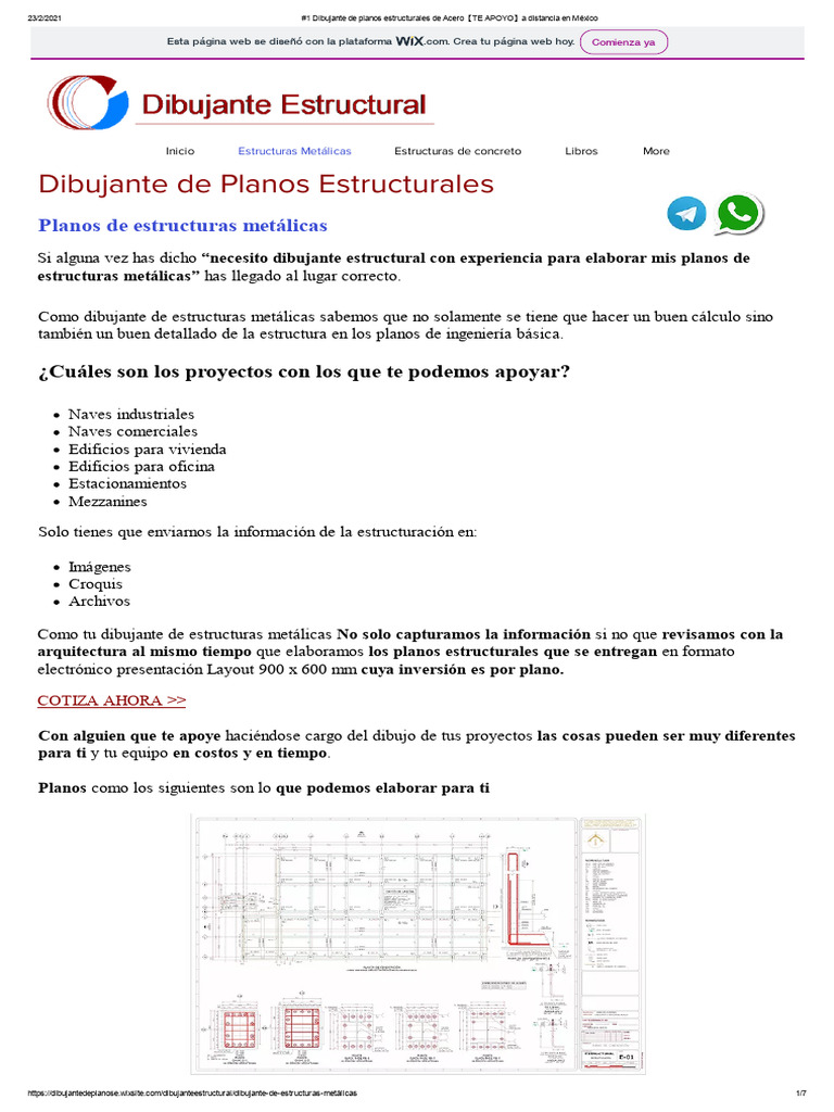 #1 Dibujante de Planos Estructurales de Acero【TE APOYO】a Distancia en ...