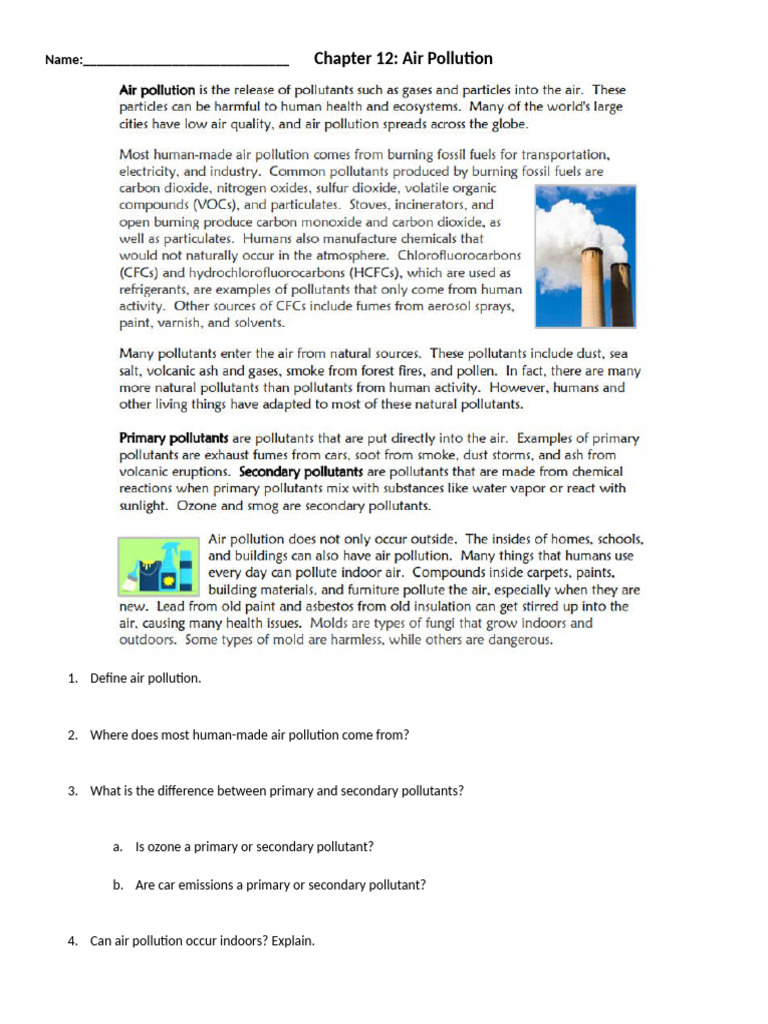 Air Pollution Overview 25 | PDF