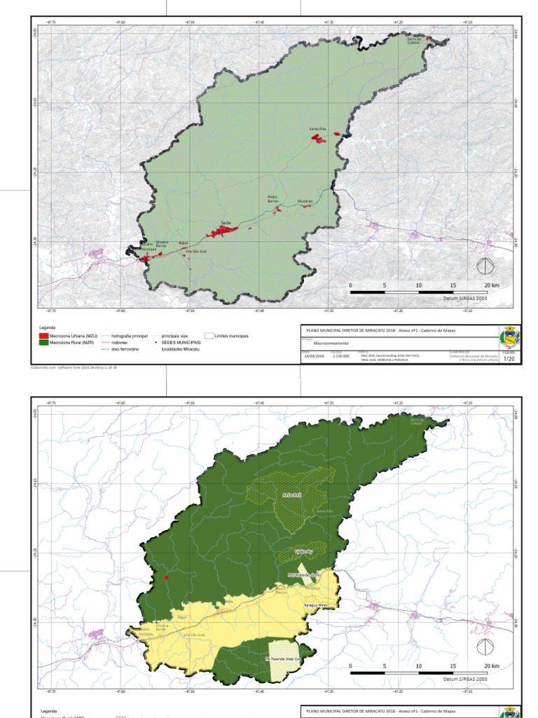 PD - Miracatu ANEXO-I - Caderno de Mapas V4 | PDF | Geodésia | Navegação