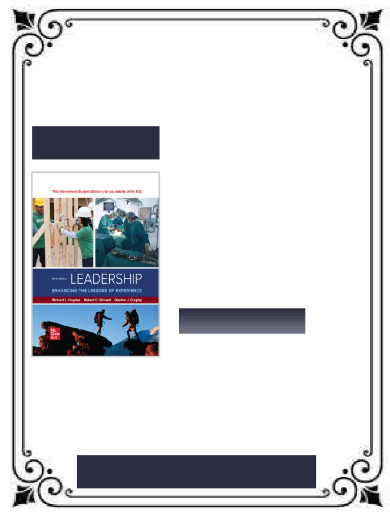 Leadership: Enhancing the Lessons of Experience (International Student ...