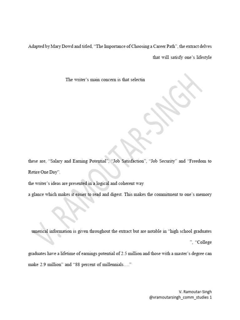 Cs 2021 Mod 1 Model Essay | PDF