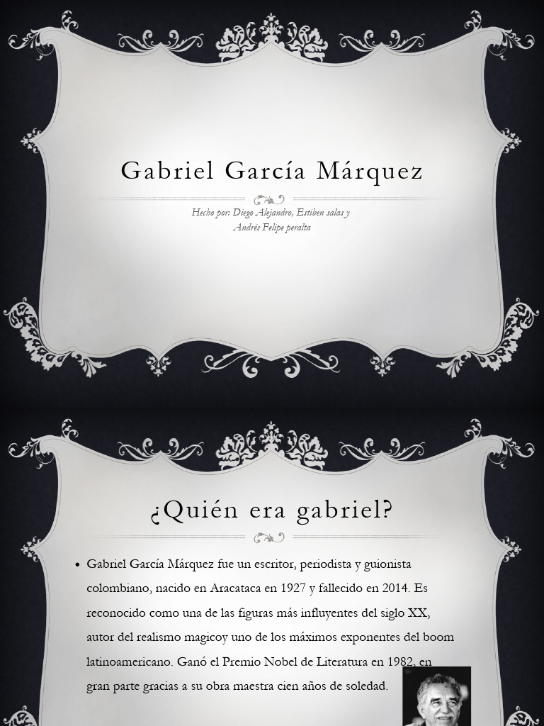 Gabriel García Márquez.pptx 20251114 085545 0000 | PDF