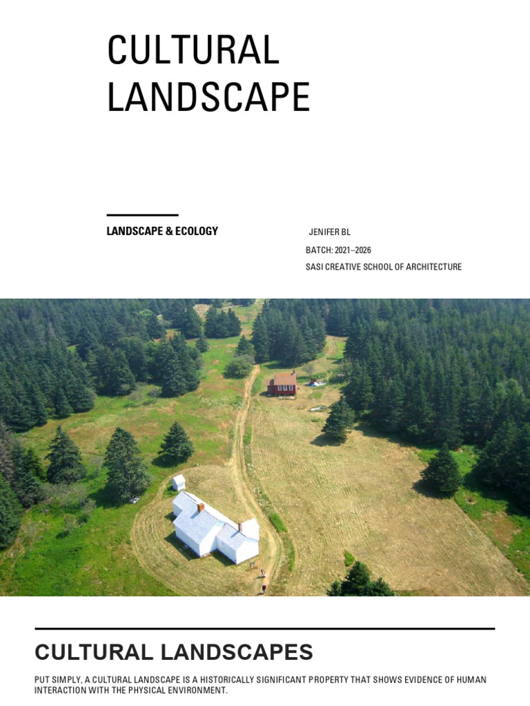 Cultural Landscape | PDF | Landscape | Natural Environment