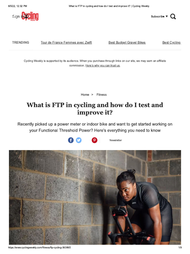 What Is FTP in Cycling and How Do I Test and Improve It | PDF