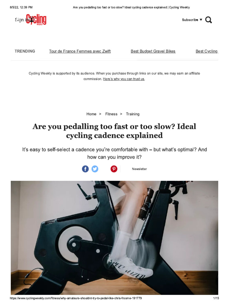Are you pedalling too fast or too slow_ Ideal cycling cadence explained ...
