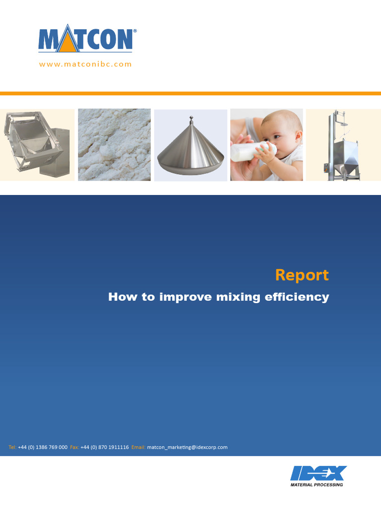 matcon - powder production efficiency | PDF | Inventory