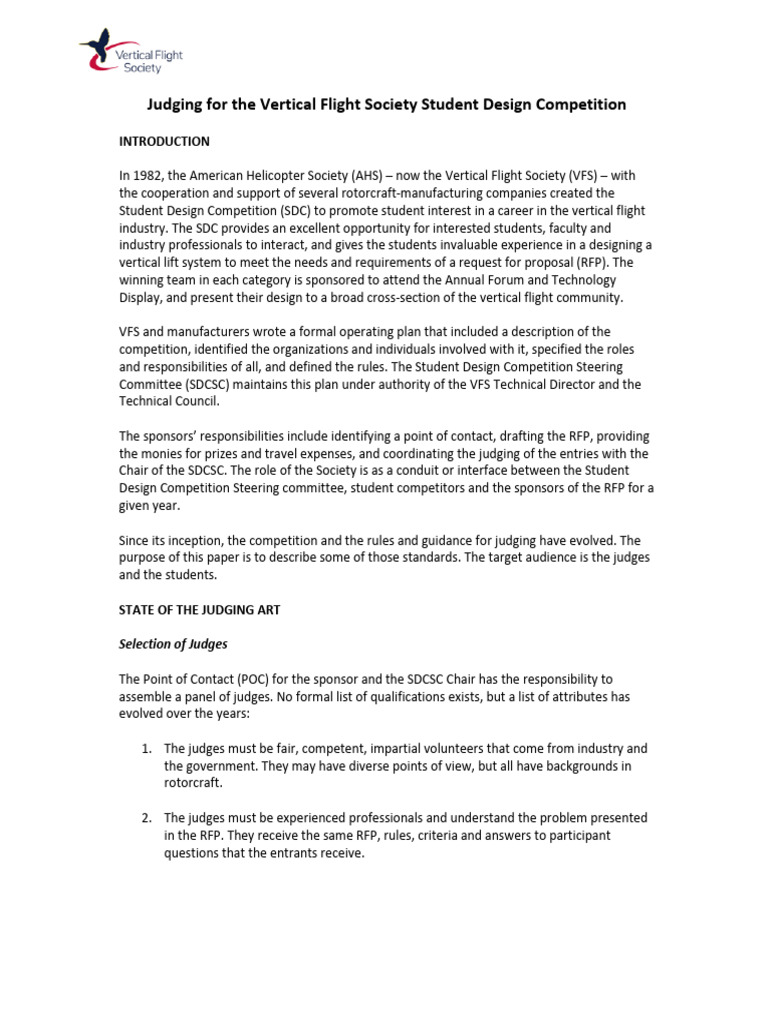 Judging the Student Design Competition Current 0820181 | PDF | System ...