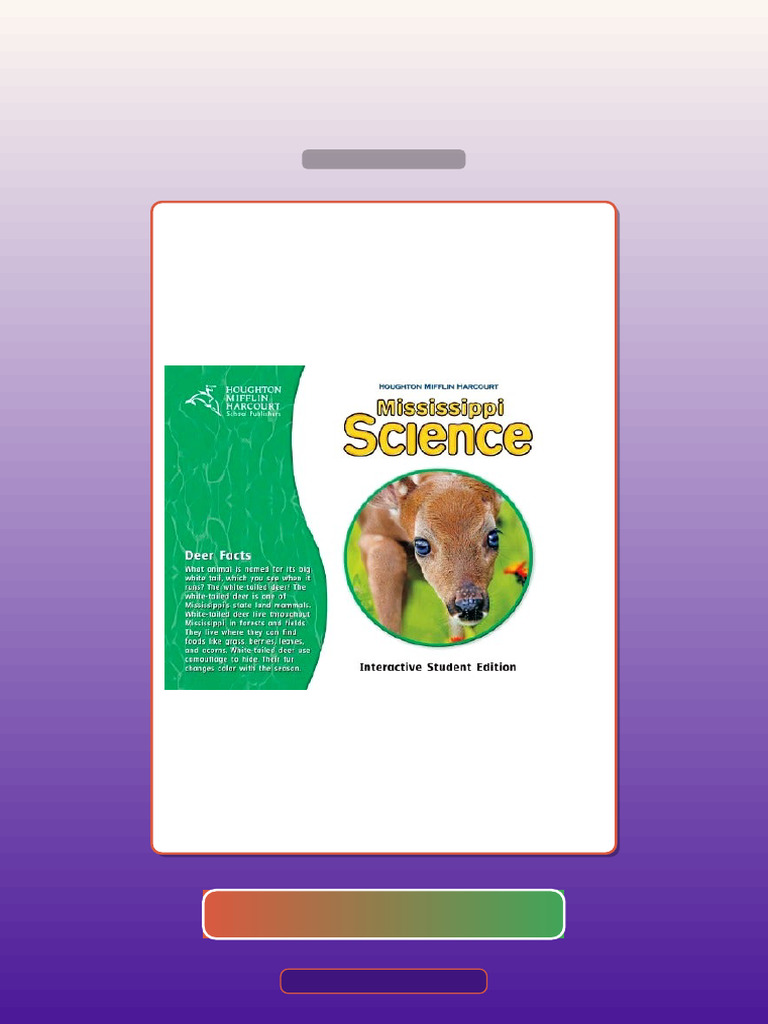 Mississippi Science Grade 1 Interactive Student Edition E-book Testbank ...