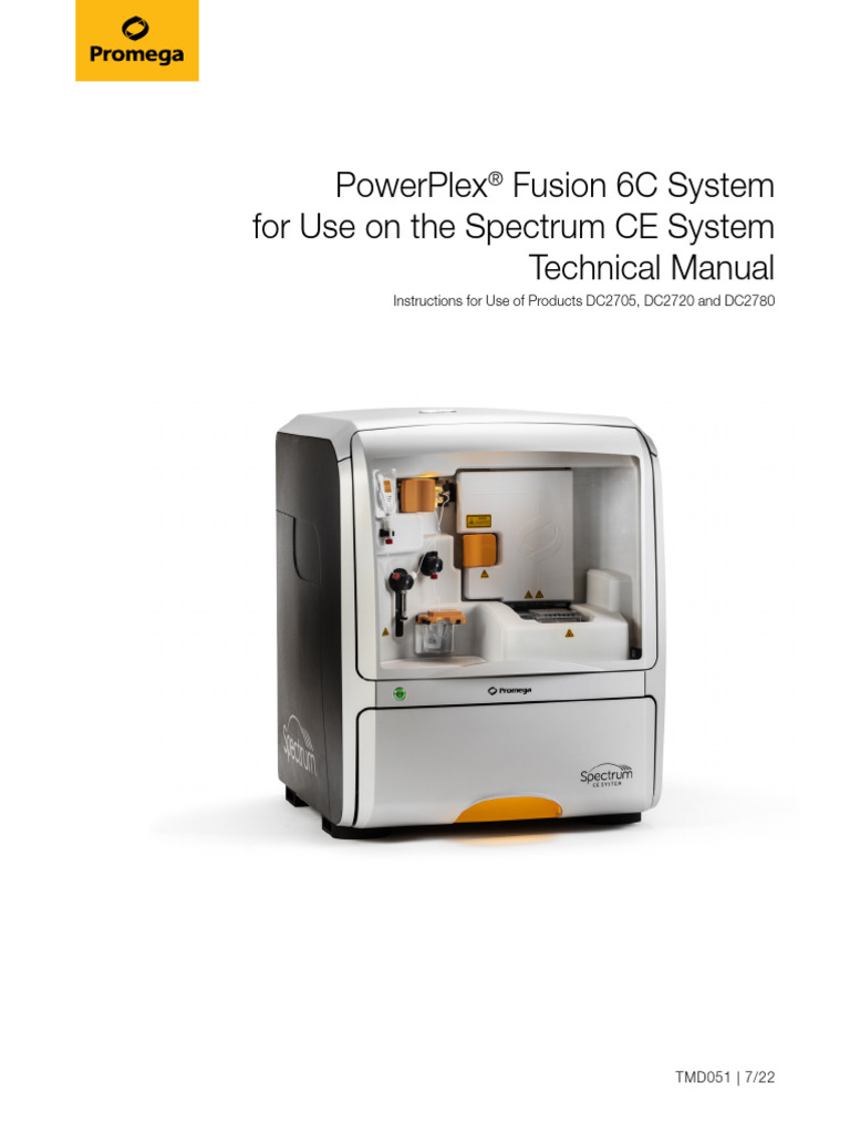 PowerPlex Fusion 6C System For Use On The Spectrum CE System TMD051 ...