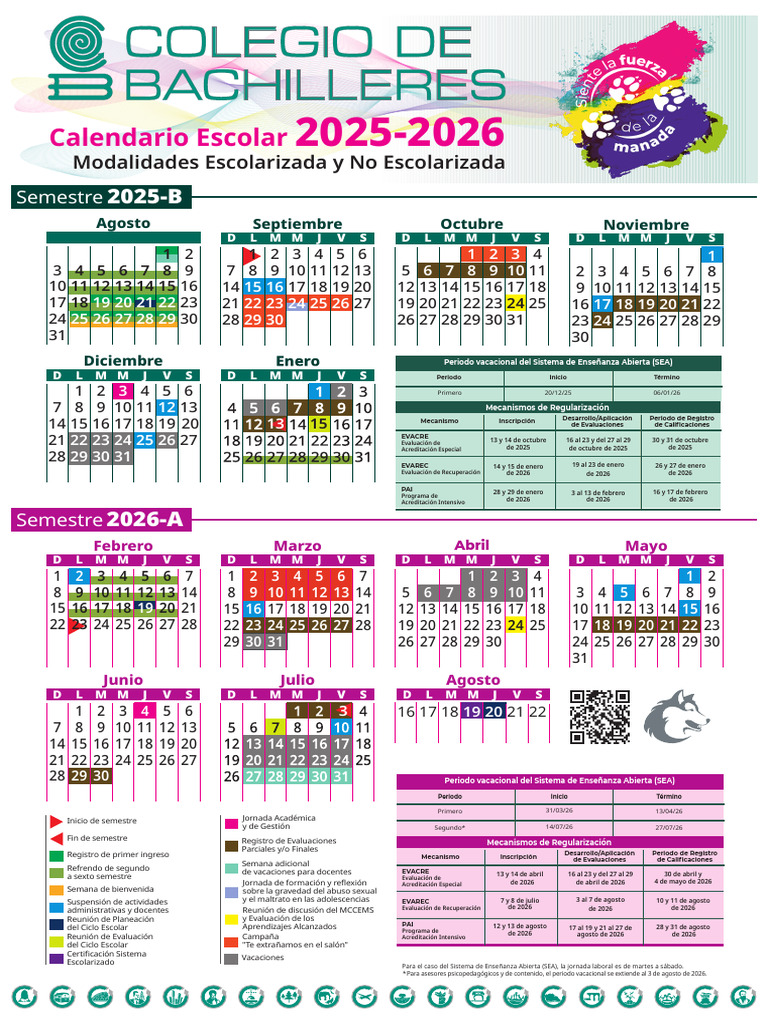 Calendario Escolar 2025-2026 31JUL25 Autorizado | PDF