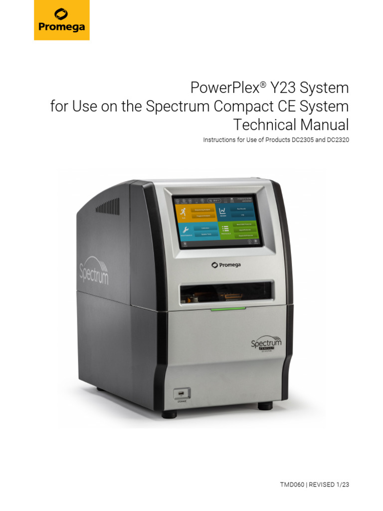 PowerPlex Y23 System for Use on the Spectrum Compact CE System TMD060 ...
