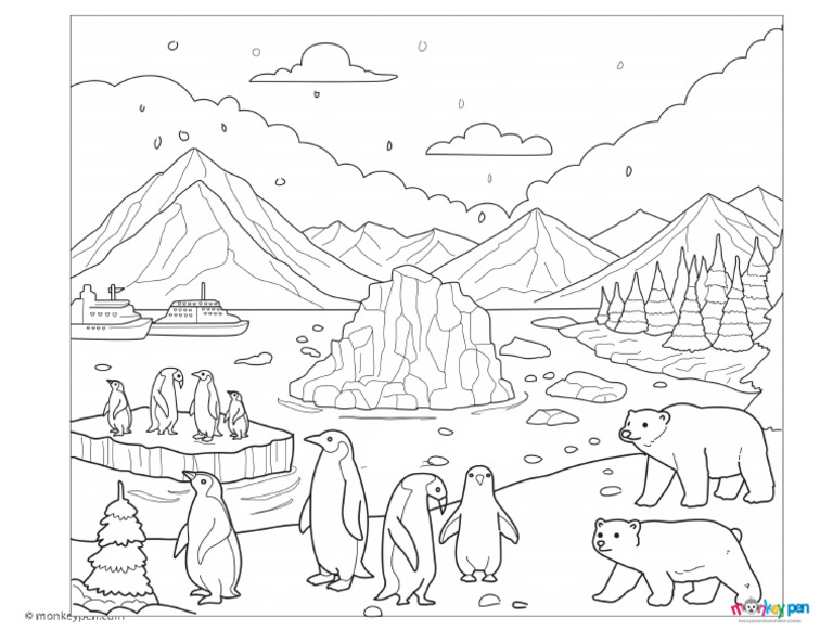 Coloriage 09-Arctic and Polar Regions | PDF