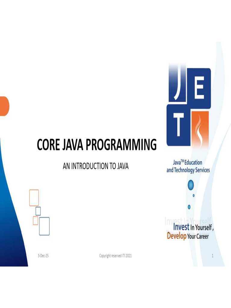 Core-JAVA-Programming Intake 46 - Dec 2025 OS Modified | PDF | Class ...