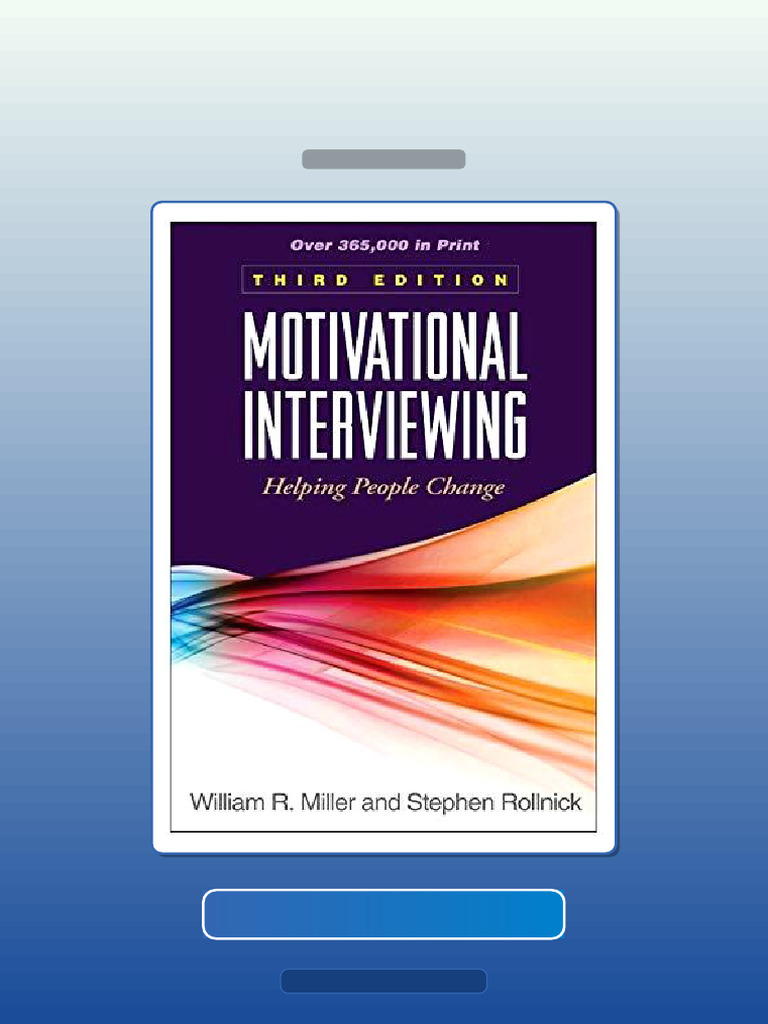 Motivational Interviewing Third Edition Helping People Change ...