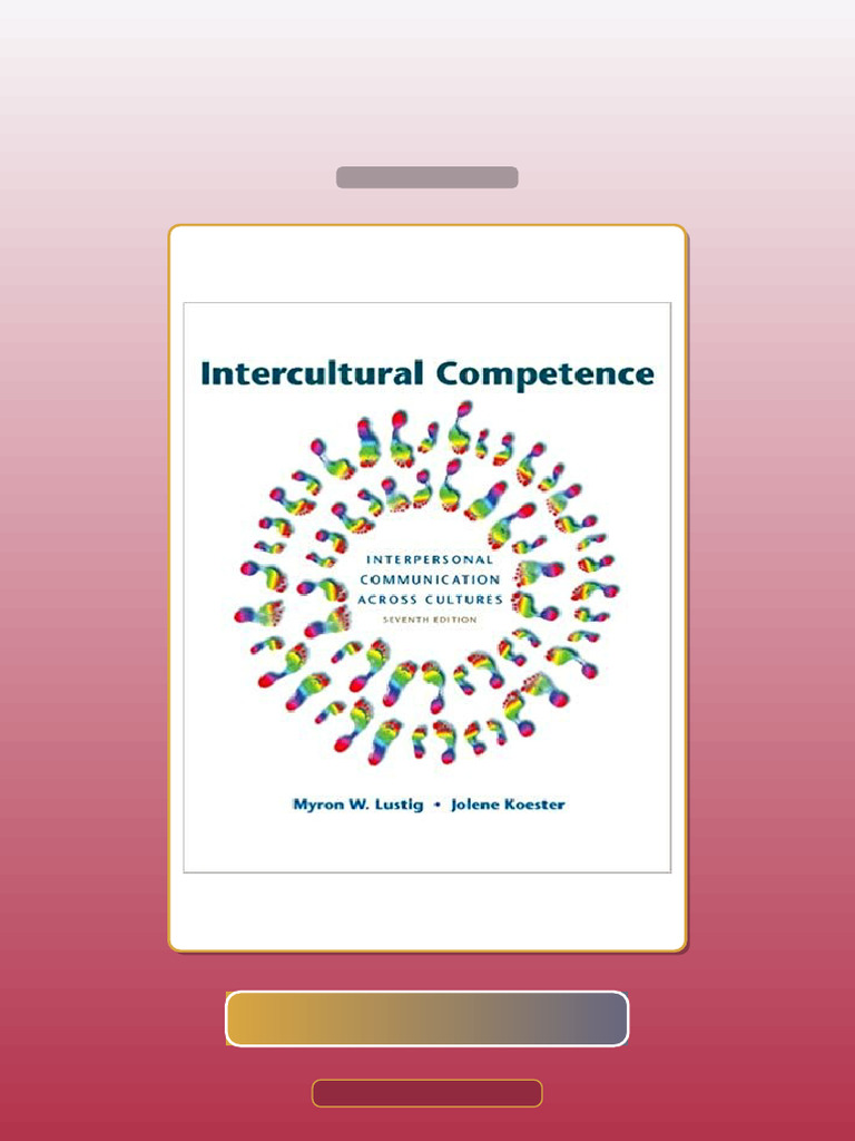 Intercultural Competence 7th Edition E-book Testbank Solutions | PDF ...