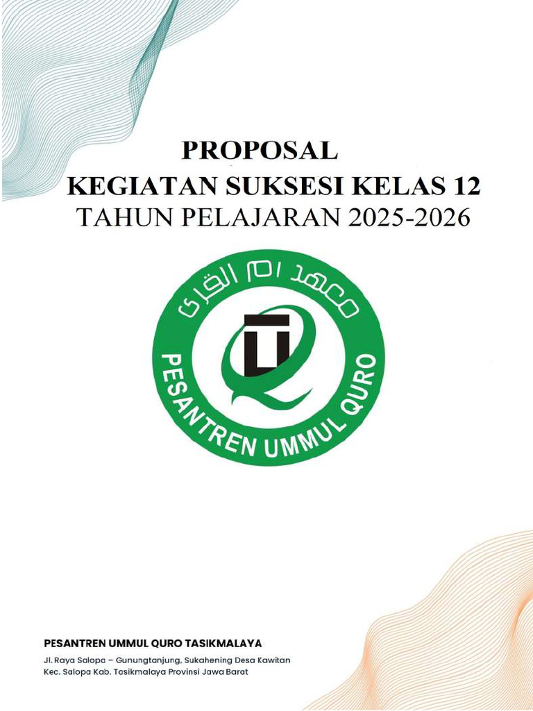 Proposal Suksesi Kegiatan Kelas 12 (2025-2026) | PDF