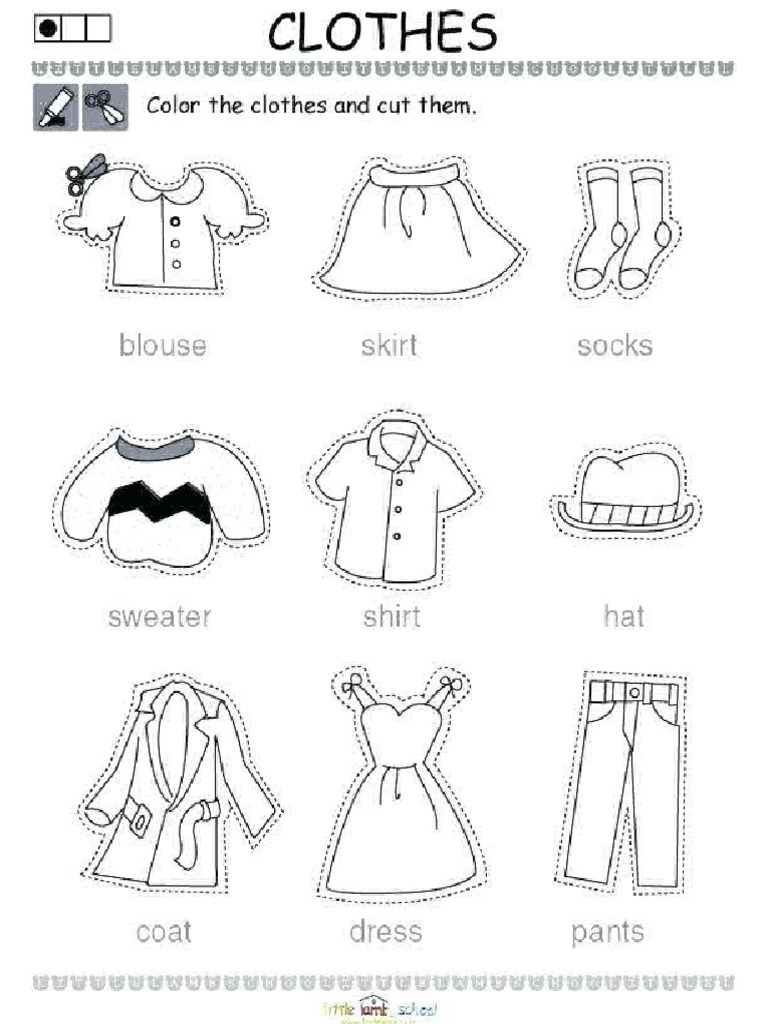 Seasons Clothes Worksheets for Grade 1 Comparison Shopping PDF 2 | PDF