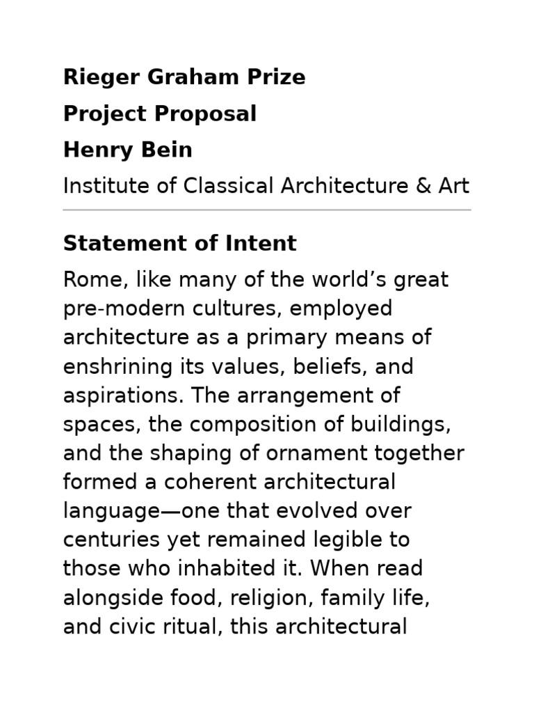 Rieger Graham Prize - Example Submission | PDF