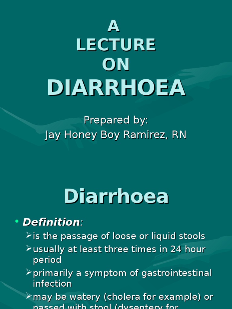 Diarrhoea | PDF | Diarrhea | Public Health