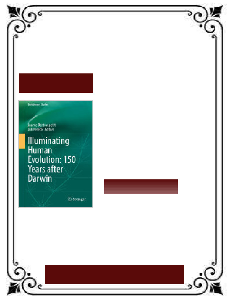 Illuminating Human Evolution 150 Years after Darwin 1st Edition Jaume ...