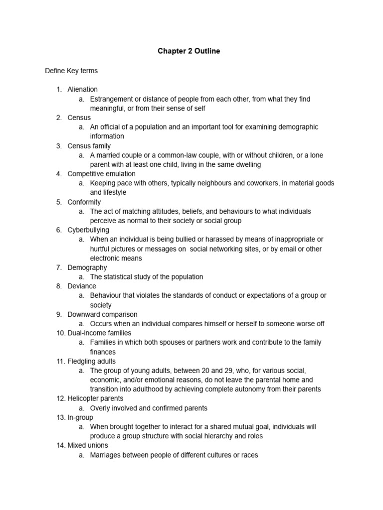 Chapter 2 Outline - Lucas Barbosa | PDF | Cyberbullying | Bullying