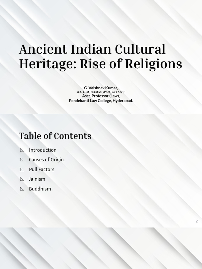 1x3 - Indian History - Ancient Indian Cultural Heritage - Rise of Religions | PDF | Noble ...