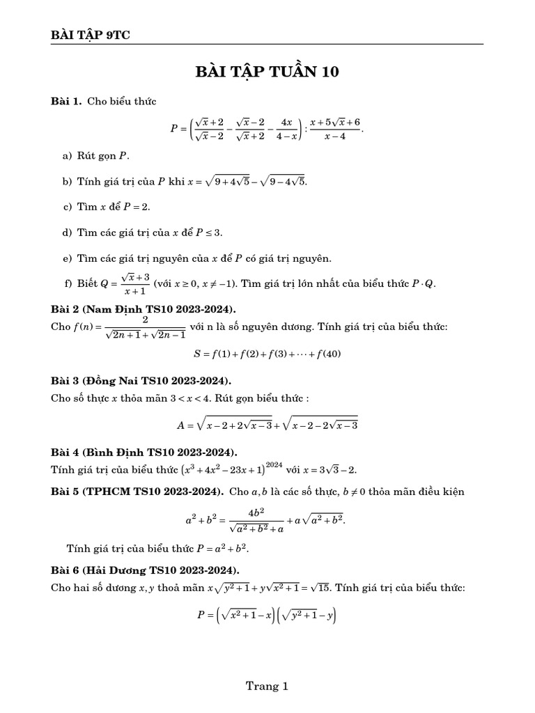 9TC BTTuan10 Note | PDF