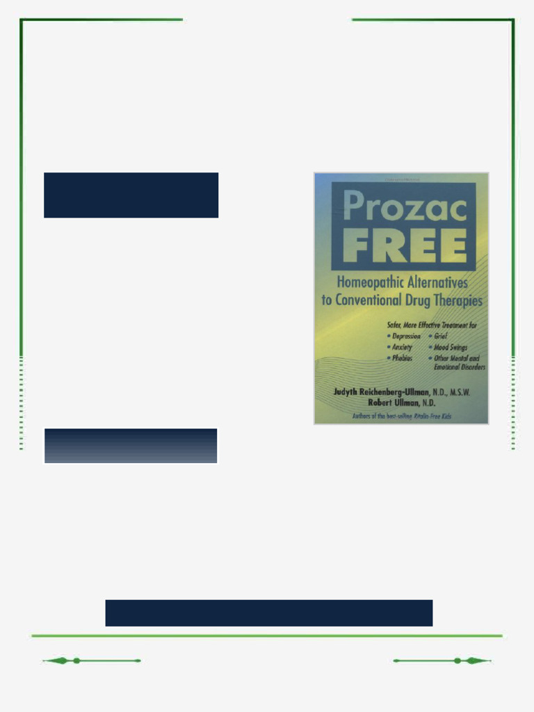 Prozac Free Homeopathic Remedies to Conventional Drug Therapies ...