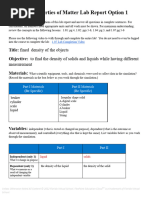 Density Measurement of Irregular Objects | PDF