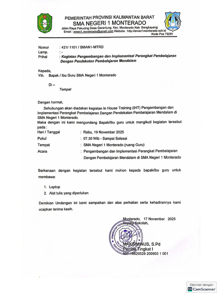 Undangan IHT | PDF