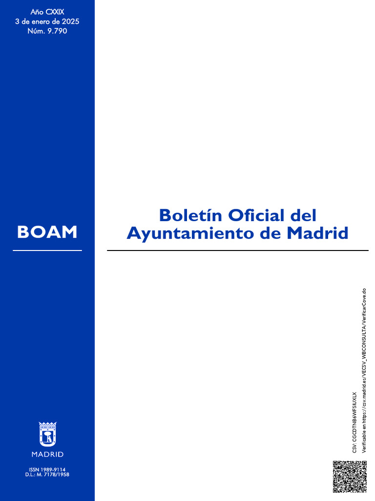 BOAM_9790_02012025134755493 | PDF | Madrid | Gobierno local