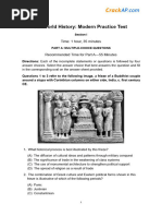 AP World History MCQ Practice Questions | PDF