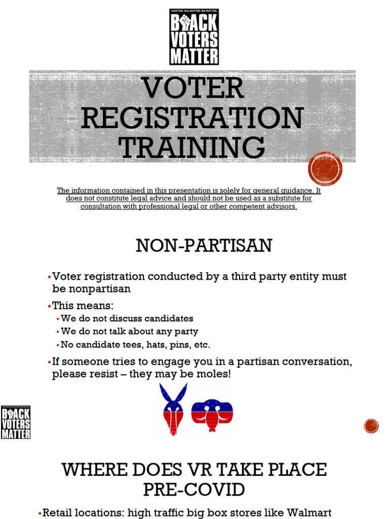 Voter Registration and OVR Training | PDF | Voter Registration ...