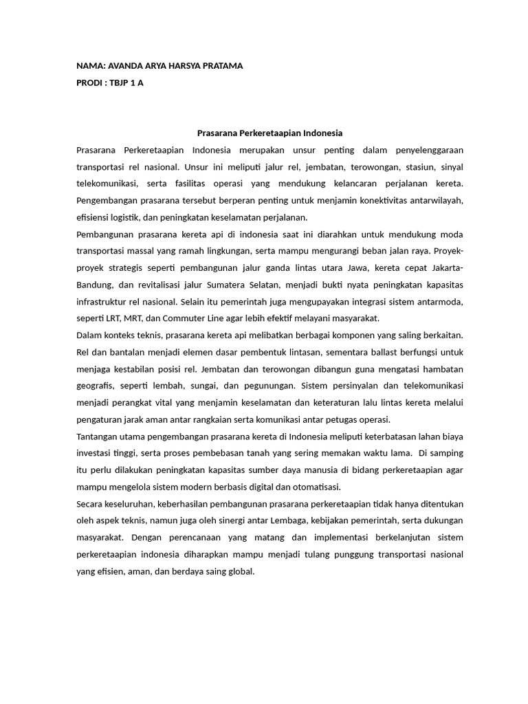 Avanda Arya Harsya Pratama | PDF