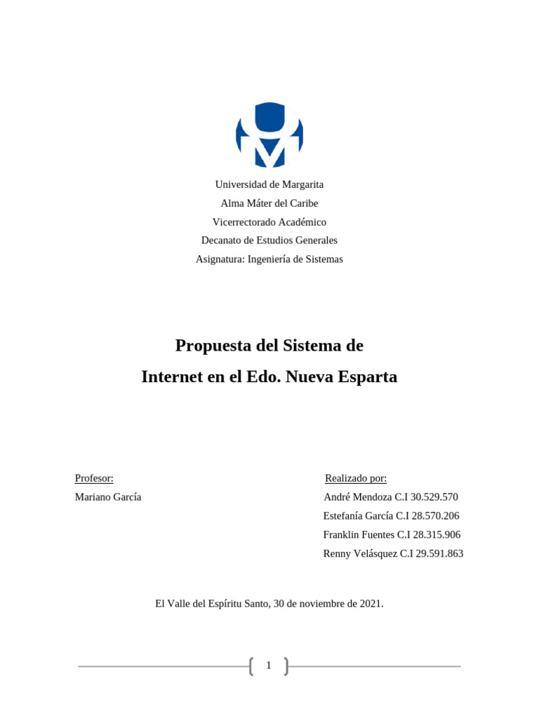 Proyecto Final 1 | PDF | Internet | Telecomunicaciones