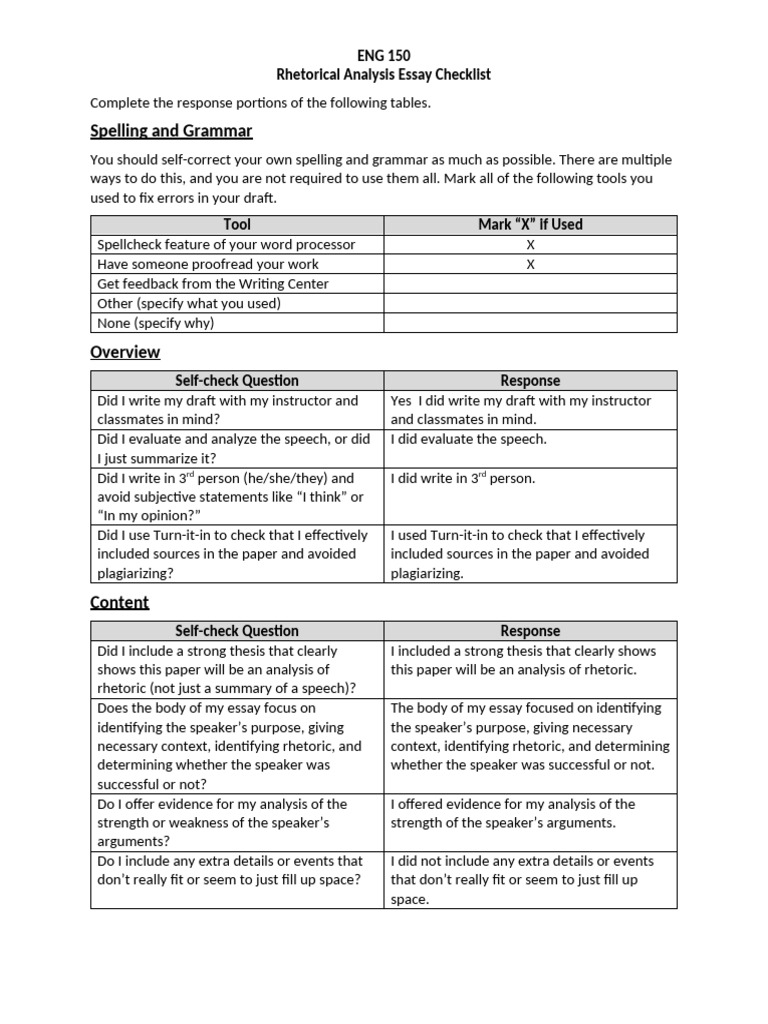 eng150_document_rhetoricalAnalysisEssayChecklistReflection (1) | PDF ...