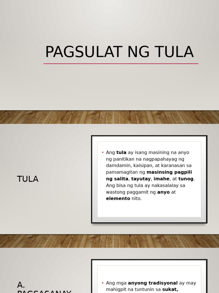 Pagsulat NG Tula | PDF