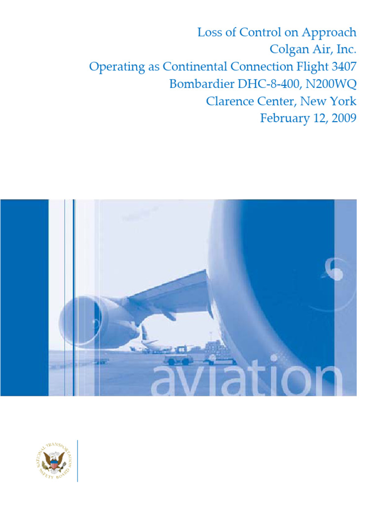 2 - NTSB Accident Report - Colgan Air-3 | PDF | Aerospace | Aviation Safety