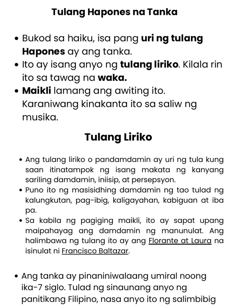 Tanka at Poster Pampropaganda | PDF