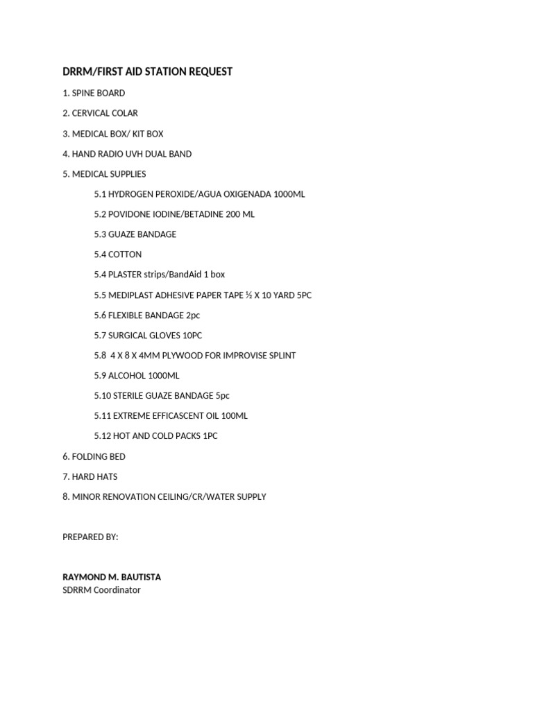 Drrm App-Aip Request | PDF
