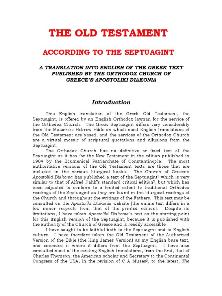 English Translation of the Septuagint | PDF | Religion & Spirituality