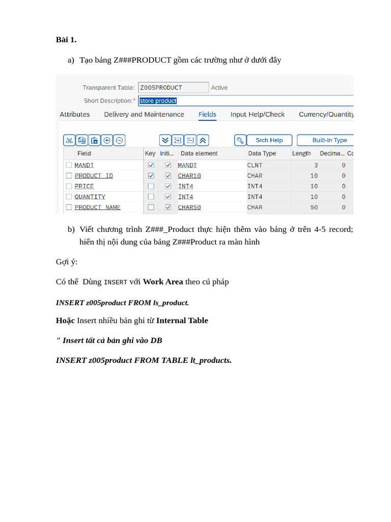 04. Bài Tập Về Access Data | PDF