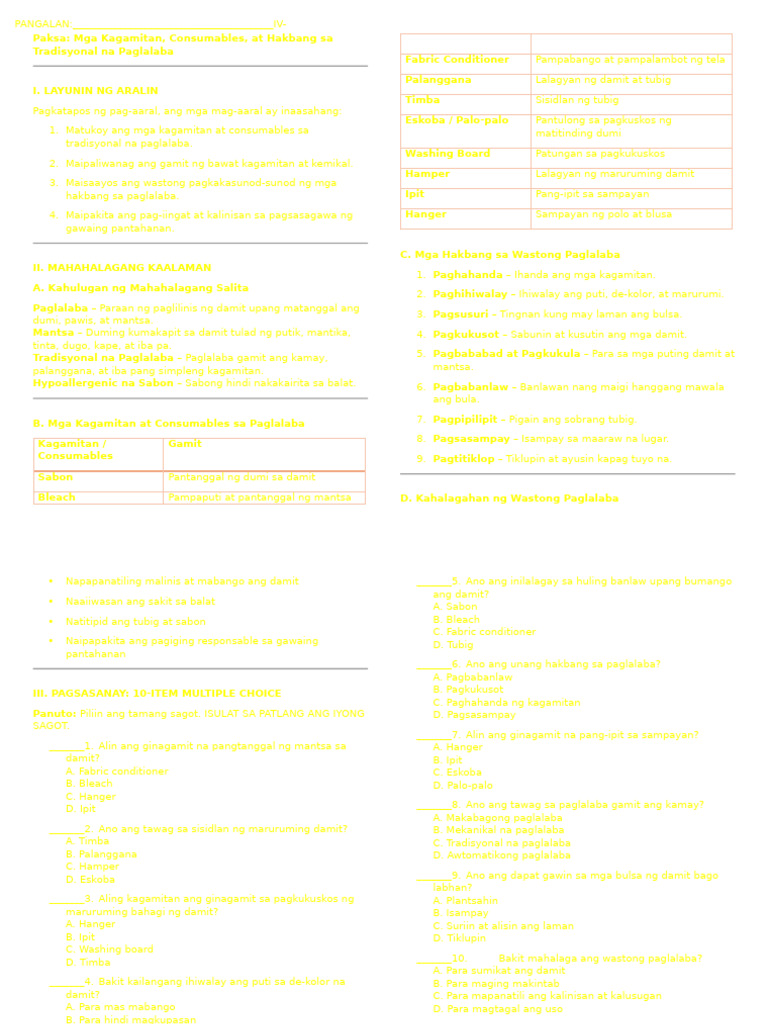 PAGLALABA | PDF