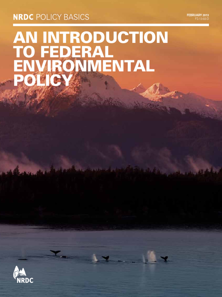 An Introduction to Federal Environmental Policy | PDF | Clean Air Act ...