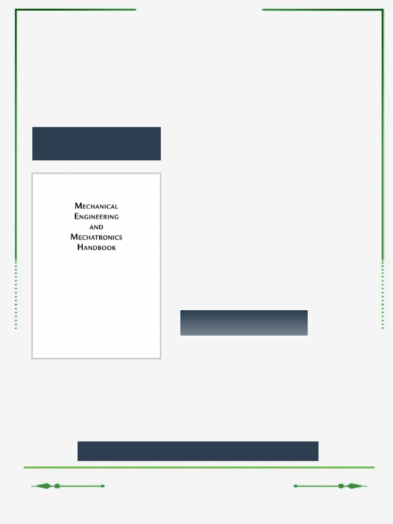 Mechanical Engineering and Mechatronics Handbook 1st edition by Kumar 9781683928546 1683928547 ...